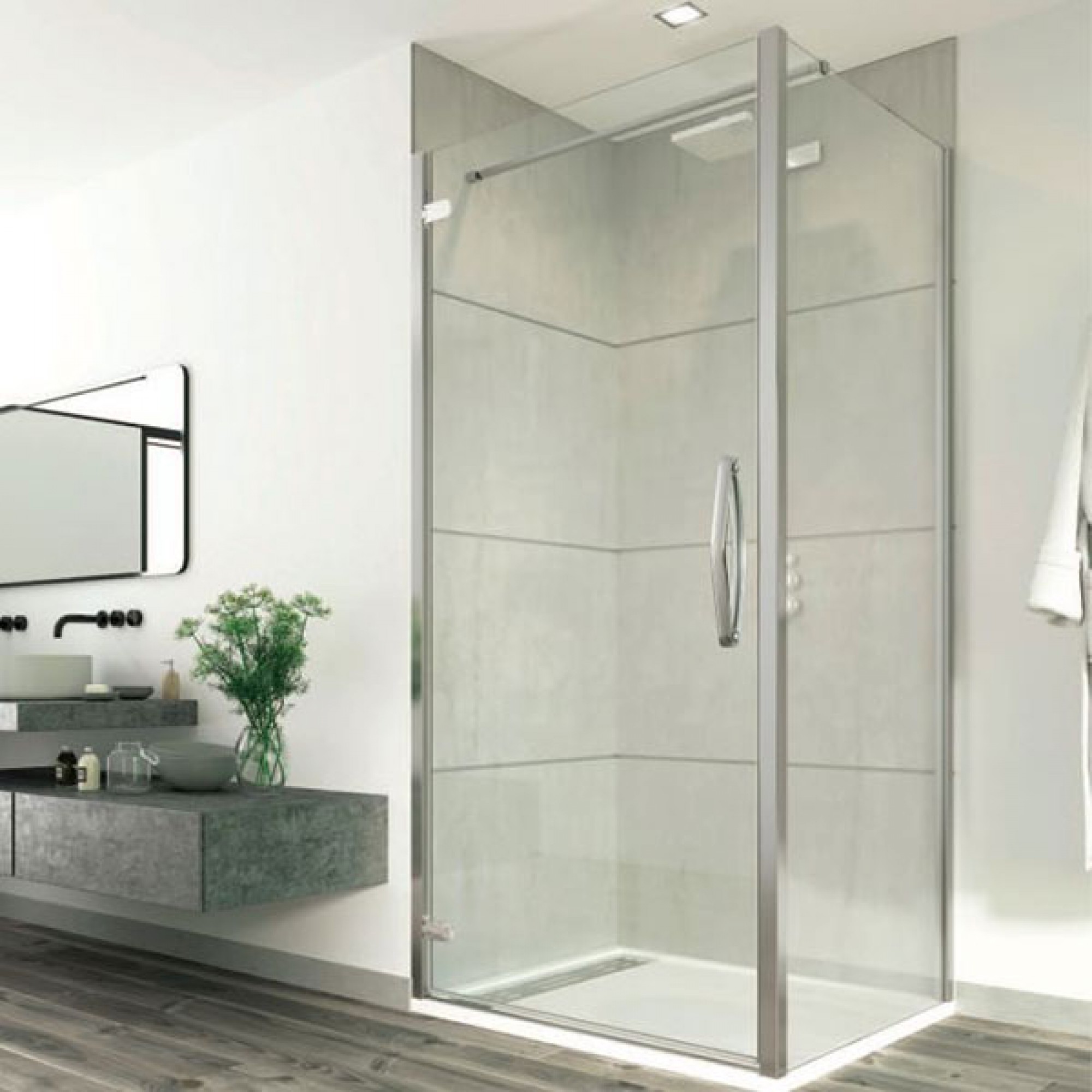 Flair Oro Frameless Side Shower Panel | MD O Shea & Sons