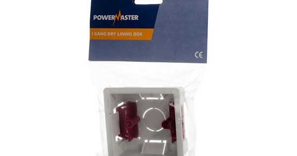 Powermaster 1 Gang Dry Lining Box 1523-10 | MD O Shea & Sons