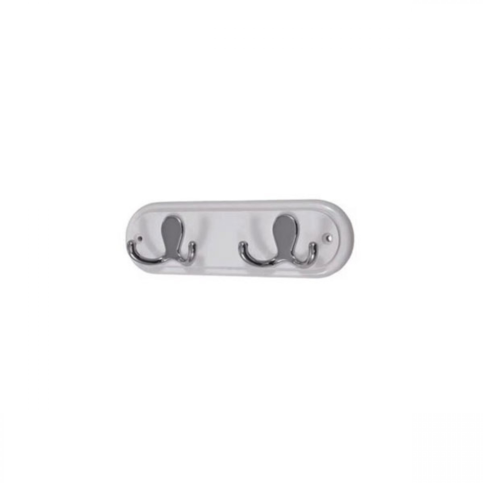 2 Dual Hooks Grey Board Satin Nickel Hooks | MD O Shea & Sons
