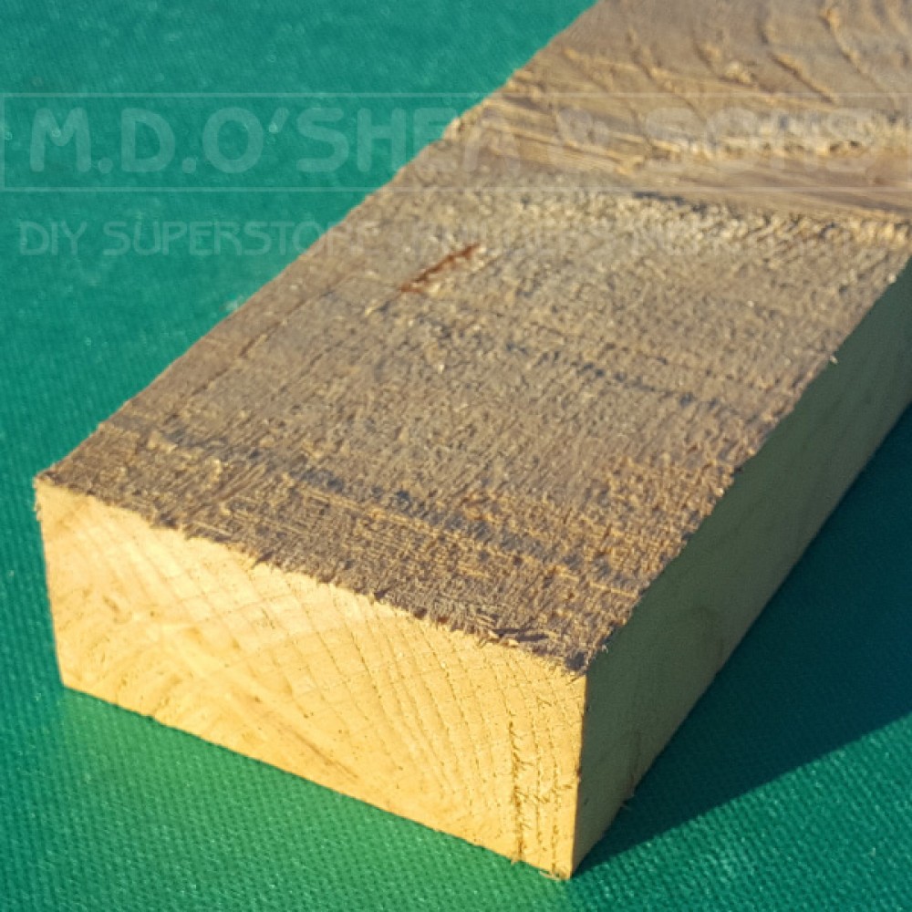 (100x44mm) White Deal Rough (4x2)