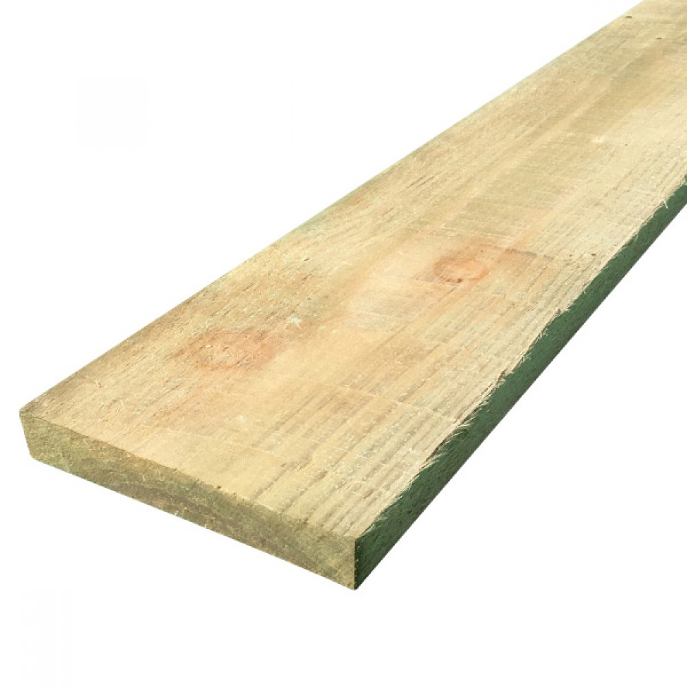 150mm X 22MM | 6" X 1" | Treated White Deal Rough Timber