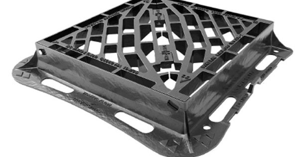 Dover D400 Gully Grate | Locked And Hinged | 420x420