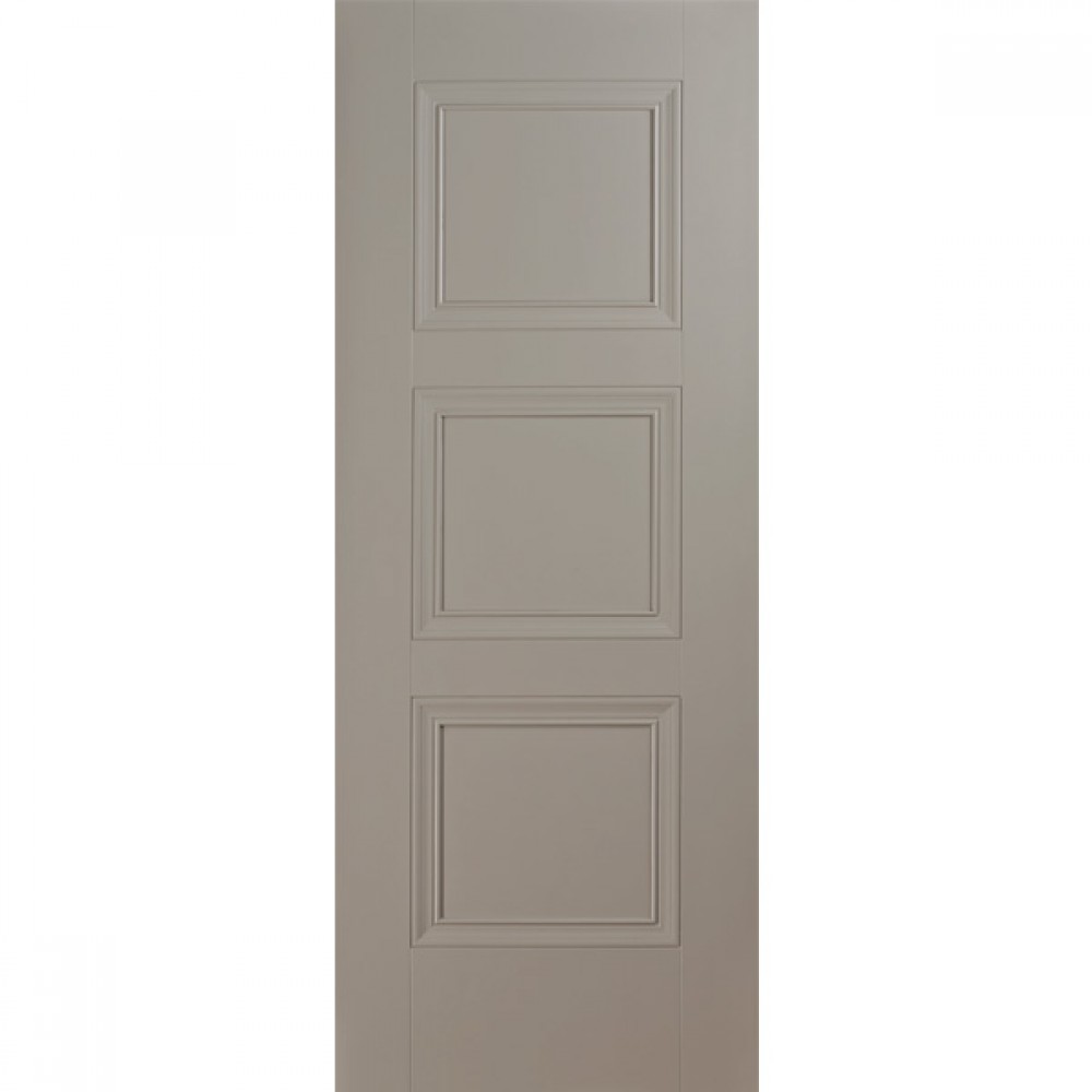 Doras Vienna 3 Panel Door Painted Silk Grey