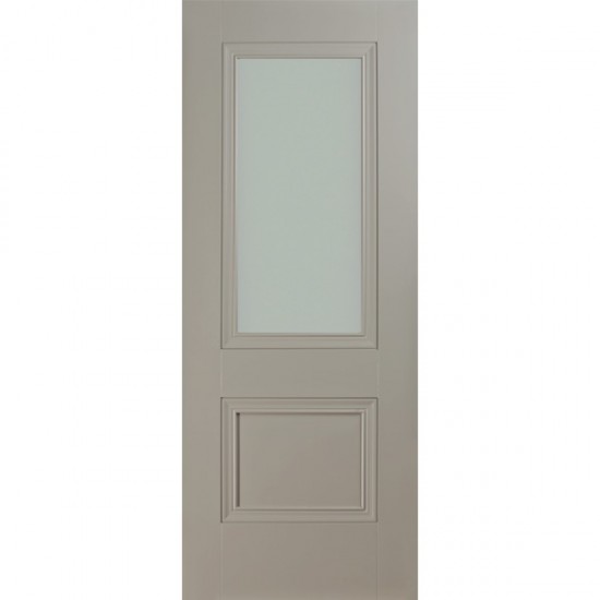 Doras Salzburg 1p 1 Lite Door Painted Silk Grey ( Glazed Frosted)