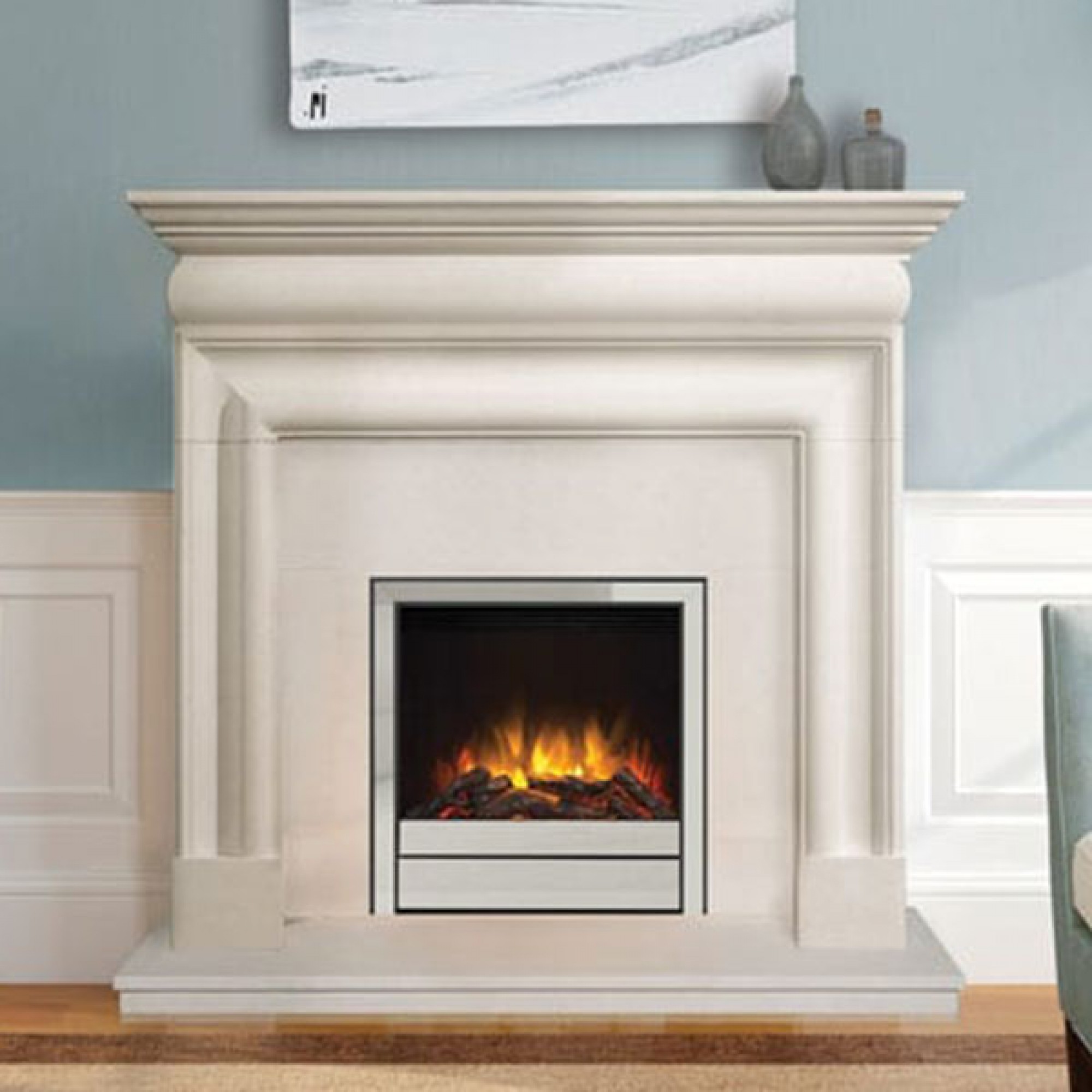 Pembroke Bolection 60" Aegean Limestone | MD O Shea & Sons