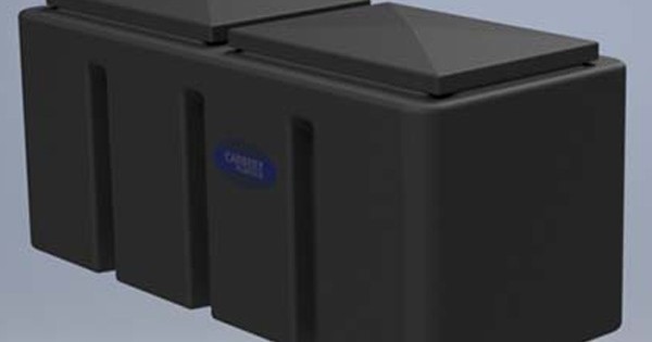 Carbery 44 Gallon Enclosed Plastic Cold Water Storage Attic Tank | AT44R-E