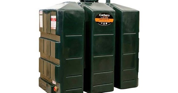 Carbery 650L Rectangular Single Skin Plastic Oil Tank | 650 Litre