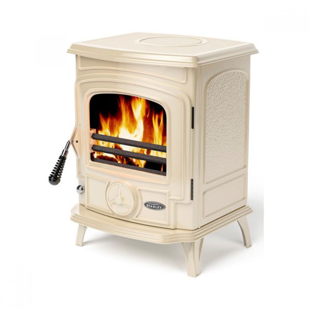 Stanley Oisin Solid Fuel Eco Stove Satin Cream | MD O Shea & Sons