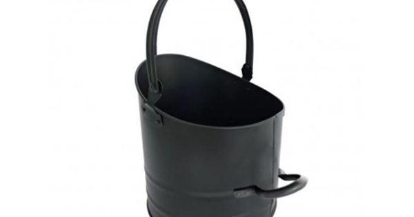 Round Solid Fuel Bucket Black 11" | REMIU ROUND