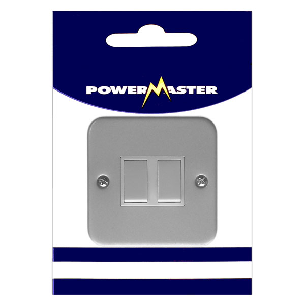 2 Gang 2 Way 10amp Metalclad Light Switch | MD O Shea & Sons