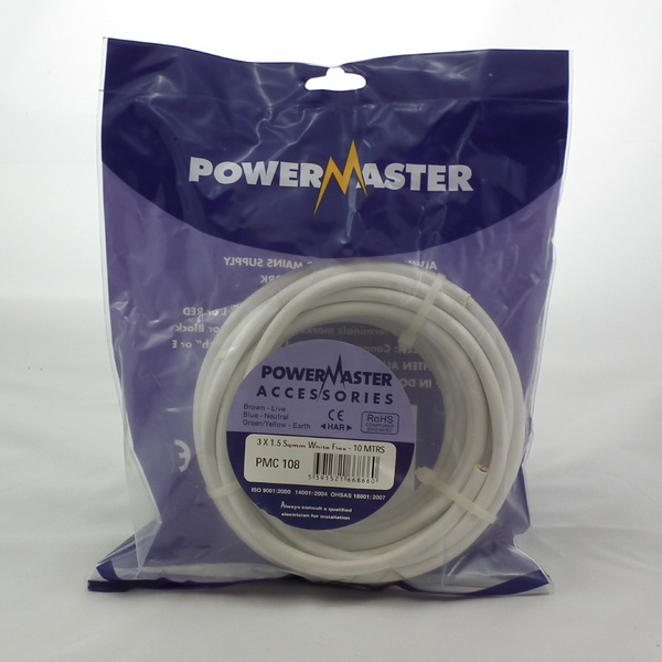 Powermaster 3 x 1.5sq Mm 10m White Flex Cable | MD O Shea & Sons