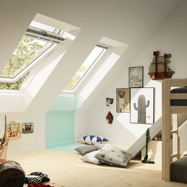 Velux Ggl Mk04 2070 Centre-pivot 78x98 White Painted 2x Glazed