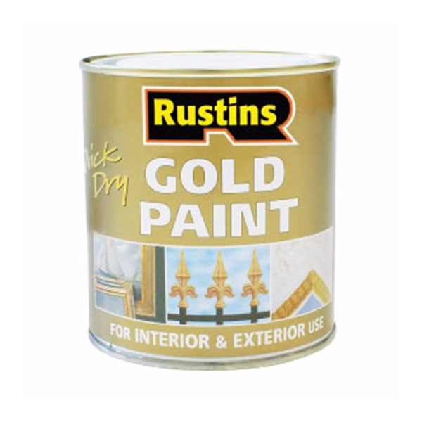 Rustins Quick Dry Gold Paint | Size Options | MD O'Shea & Sons