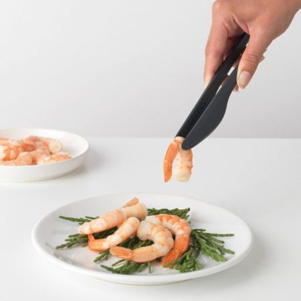 Brabantia Kitchen Tongs Plus Tweezers | Granite Grey | 122842