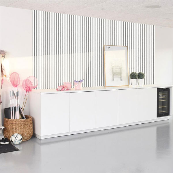 Unika Acoustic Panel | 2.44m x 600mm x 22mm | White