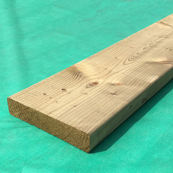 225mm X 44MM | 9" X 2" | Treated White Deal Rough Timber