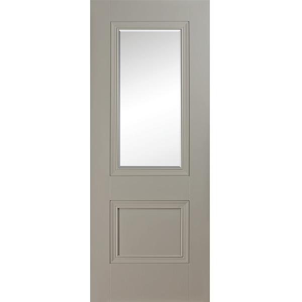 Doras Salzburg 1p 1 Lite Door Silk Grey | Clear Glazed | MD O'Shea ...
