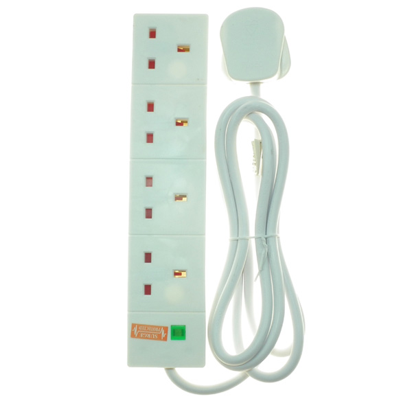 Powermaster 4 Gang 2m Surge Extension Lead | MD O Shea & Sons