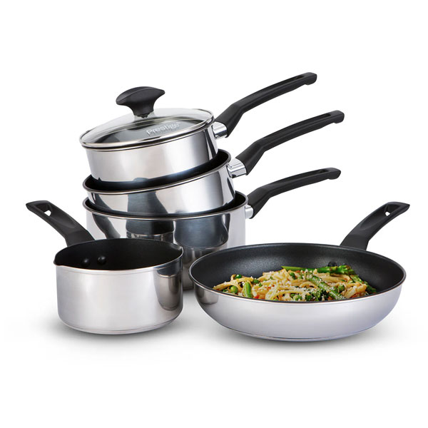 Prestige Stainless Steel 4 Piece Set With Milkpan | 76328